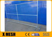 China 6 Gauge Crowd Control Chain Link Mesh Fencing Inner Reinforce Tube Od 25mm Vinyl Coated for sale