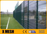 China Garden Pvc Galvanized Anti Climb Mesh Fence Panel 200mmx50mm Hole Opening for sale