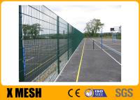 China 630×2500mm Standard Double Wire Welded Mesh Fence Square Hole Galvanized for sale