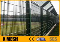 China Hot Dip Galvanized Anti Climb Mesh Fence Long Lasting Double Wire Panel 50×200mm for sale
