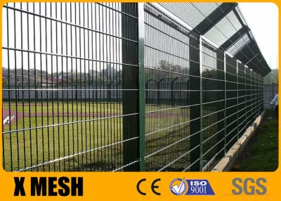 China Hot Dip Galvanized Anti Climb Mesh Fence Long Lasting Double Wire Panel 50×200mm for sale
