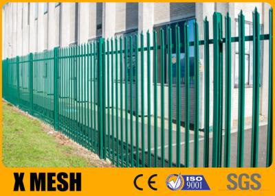 China Powder Coated D & W Steel Palisade Fence Black Finished Easily Assembled for sale