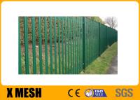China Powder Coated D & W Steel Palisade Fence Black Finished Easily Assembled for sale