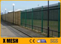 China W Profile Steel Palisade Fencing Hot Dipped Galvanized 2400hx2300l In Cell Tower for sale
