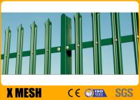 China Green Powder Coated Palisade Fence Panels Pale Thickness 3mm For Thermal Power Plant for sale