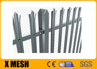 China Hot Dipped Galvanized Security Metal Fencing D & W Silver Color Easily Assembled for sale