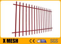 China Green Powder Coated Security Metal Fencing Pale Thickness 3mm For Power Plant for sale