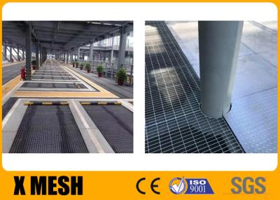 China Flooring Serrated Welded Steel Grating Hot Dip Galvanized Stair Tread Long Life for sale