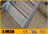 China Flooring Serrated Welded Steel Grating Hot Dip Galvanized Stair Tread Long Life for sale