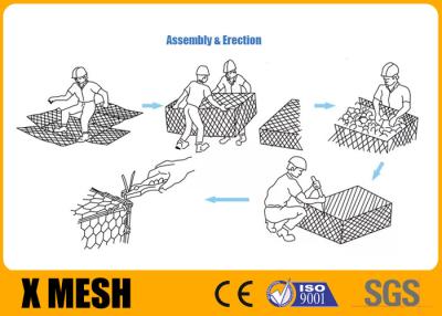 China Heavy Welded Galvanized Gabion Box And Gabion Mattress 2x1x1m Astm A975 for sale