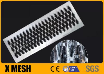 China Traction Aluminum Bar Galvanized Steel Grating Stair Treads Perforated for sale