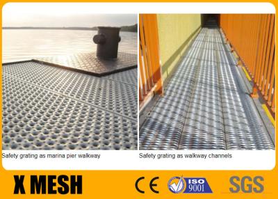 China Heavy Duty Perforated Metal Mesh Non Serrated Surface Slip Resistance Anti Skid for sale