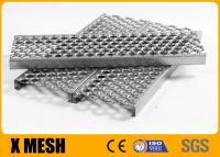 China Hot Dipped Galvanised Grip Strut Perforated Metal Mesh Plank Grating In Silver for sale