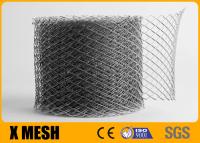 China Steel Stucco Diamond Mesh Coil 12x25mm Mesh Size 10 - 100 Meter Length for sale