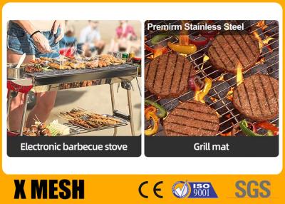 China Polished Stainless Steel Round BBQ Grill Mesh For Travel for sale