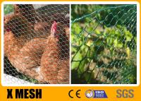 China PVC Green Coated 1.0mm Chicken Wire Netting Metal Farm Fence For Poultry Fields for sale