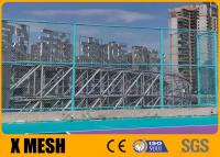 China 3.0mm Galvananized PVC Coated Cyclone Chain Wire Fencing Panels On Tennis Court for sale