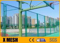 China 6m Height Soccer Filed Chain Link Mesh Fencing PVC Coated Chain Link Fence for sale