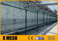 China Sports Playground Diamond Chain Link Mesh Fencing 0.8m-2.4m Height Rustproof for sale