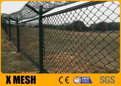 China Sports Playground Diamond Chain Link Mesh Fencing 0.8m-2.4m Height Rustproof for sale