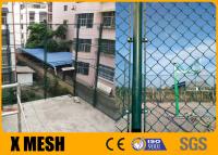 China PVC Coated Galvanized Chain Link Fence 25mm Mesh 8ft Metal Chain Link Fencing for sale