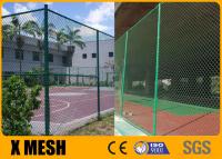China Sports Fields Chain Link Mesh Fence 4mm Wire Diamond Mesh Fence for sale
