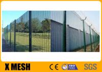 China Green Coated Airport Metal Mesh Fencing ASTM Standards Anti Climb 3m High Type for sale
