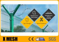 China Green Coated Airport Metal Mesh Fencing ASTM Standards Anti Climb 3m High Type for sale