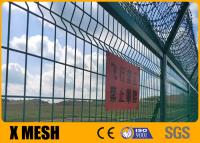 China Y Arm Razor Barbed Wire Top Airport Perimeter Fence Akzone Powder Coated  3.6m for sale