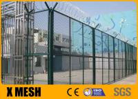 China Antirust Welded Security Fencing 50x100mm Mesh Opening For Airport Highway for sale