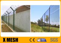 China High Security 50mmx150mm Metal Mesh Fencing Black Color For Railway Fields for sale