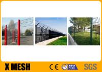 China Highway Welded Security Metal Mesh Fencing Long Using Life   3m Height for sale