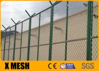 China 3660mm Height Security Metal Fencing 76mmx152mm Diamond Hole Size for sale