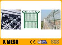 China 2440mm Height Security Metal Fencing 51mmx152mm Diamond Hole Size for sale