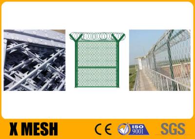 China 2440mm Height Security Metal Fencing 51mmx152mm Diamond Hole Size for sale
