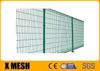 China 2.1m X 2.4m High Security Curved Metal Fence With Silver Color for sale