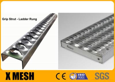 China Commercial Heavy Duty Anti Slip Steel Metal Safety Grating With Grip Strut for sale
