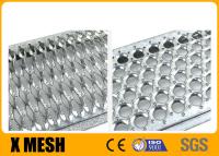 China Hot Dipped Galvanised Grip Strut Perforated Metal Mesh Plank Grating Silver Welded for sale