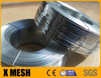 China Flat Galvanised Stitching Wire 1.75mm X 0.75mm Silver Color For Box Making for sale