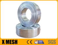 China Electric Galvanised Stitching Wire 2.6mm X 0.5mm Flat Silver Color For Carton for sale