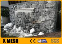 China Zinc Coated Stone Filled Gabion Welded Wire Mesh Square / Rectangular Hole for sale