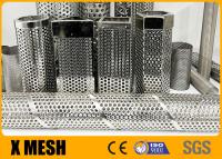 China Welded Pipe 50mm Stainless Mesh Tube Filter Perforated Tube Slotted Round Type Industrial for sale