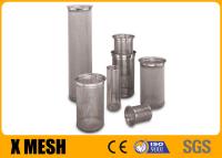 China 2.5mm Perforated Metal Mesh Filter 201 304 316 Stainless Steel With Handle for sale