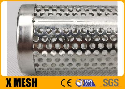 China Stainless Steel 316L Perforated Metal Mesh Filter Tube For Impurity Filtration for sale