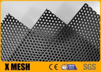 China Corrosion Resistant Perforated Metal Window Screens Paint Dulux Black Matt Aluminium for sale
