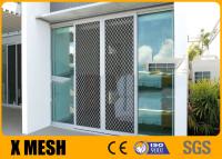 China 8mm Thick Cut Edge Expanded Metal Diamond Mesh Grille Screens Tempered Aluminium for sale