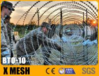 China BTO 10 Type Razor Wire With Hot Galvanized High Grade Security For itary Fields for sale