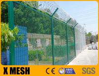 China Powder Coated High Security 358 Wire Mesh Fence With 12.7mm X 76.2mm For Airport for sale