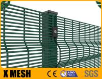 China Green Powder Coated Clear View Fence Anti Climb 358 With 4mm Wire Diameter For Garden for sale