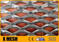 China Grey Aluminum Expanded Metal Sheet Plate 2mm Thickness for sale
